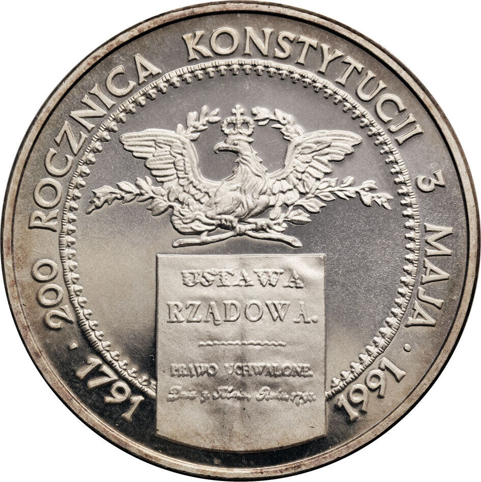 Poland 200000 Zlotych 1991 Polish Constitution Proof | MA-Shops