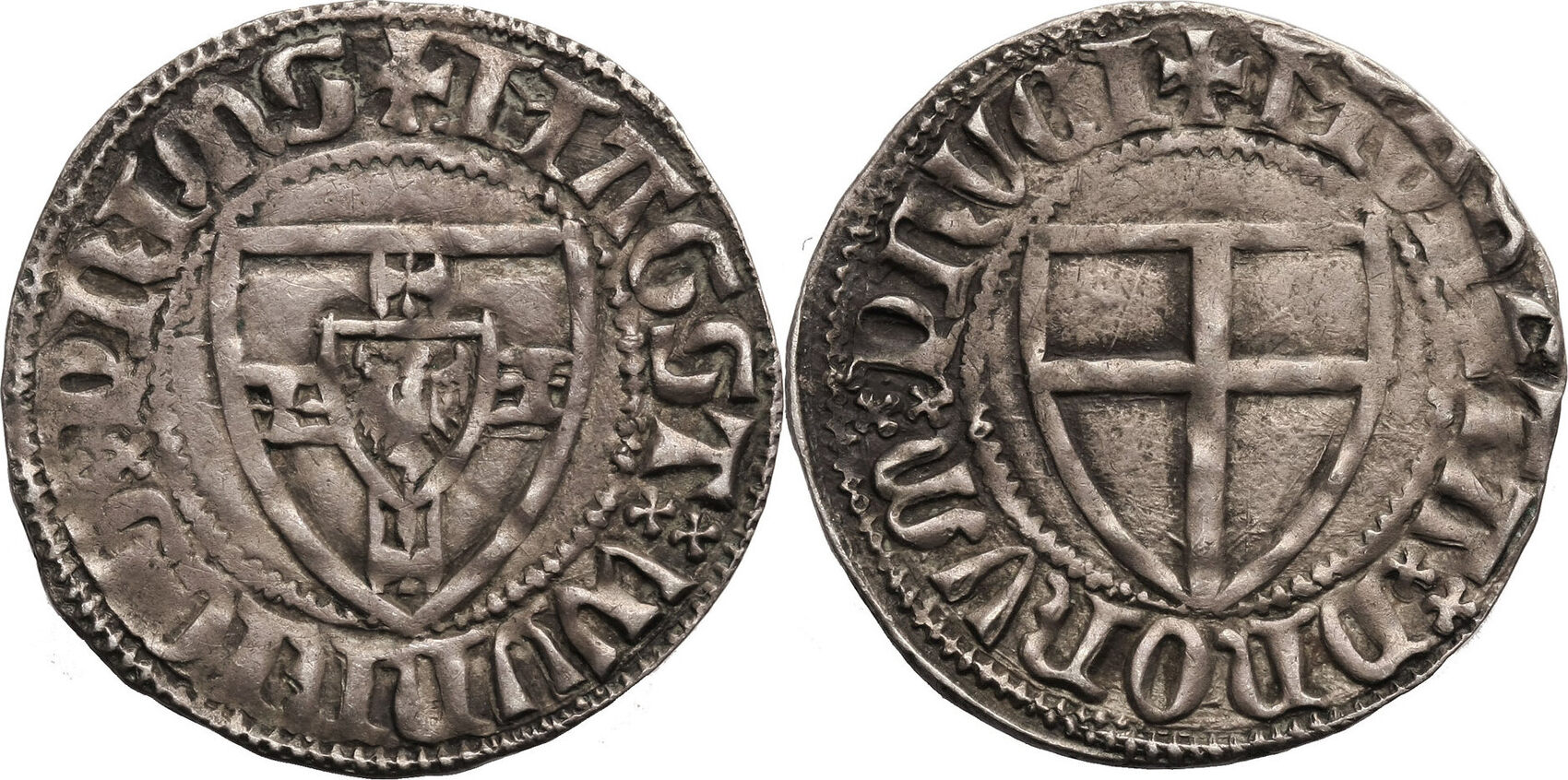 Teutonic Order / Deutscher Orden Schilling 1351-1382 Winrich von ...