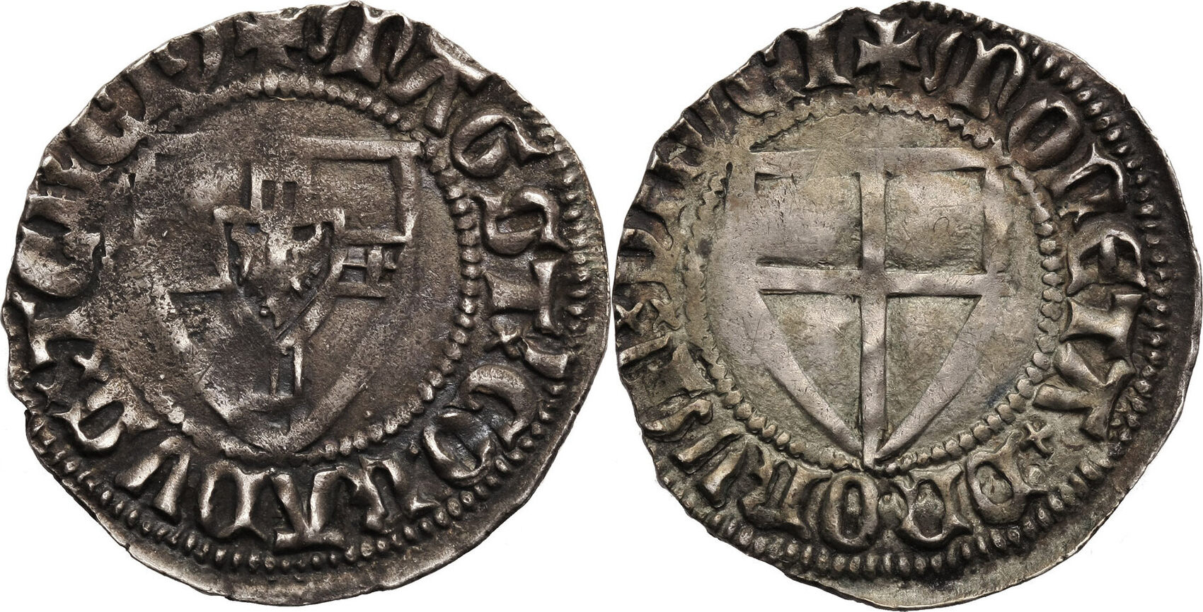 Teutonic Order / Deutscher Orden Schilling 1393-1407 Konrad III von ...