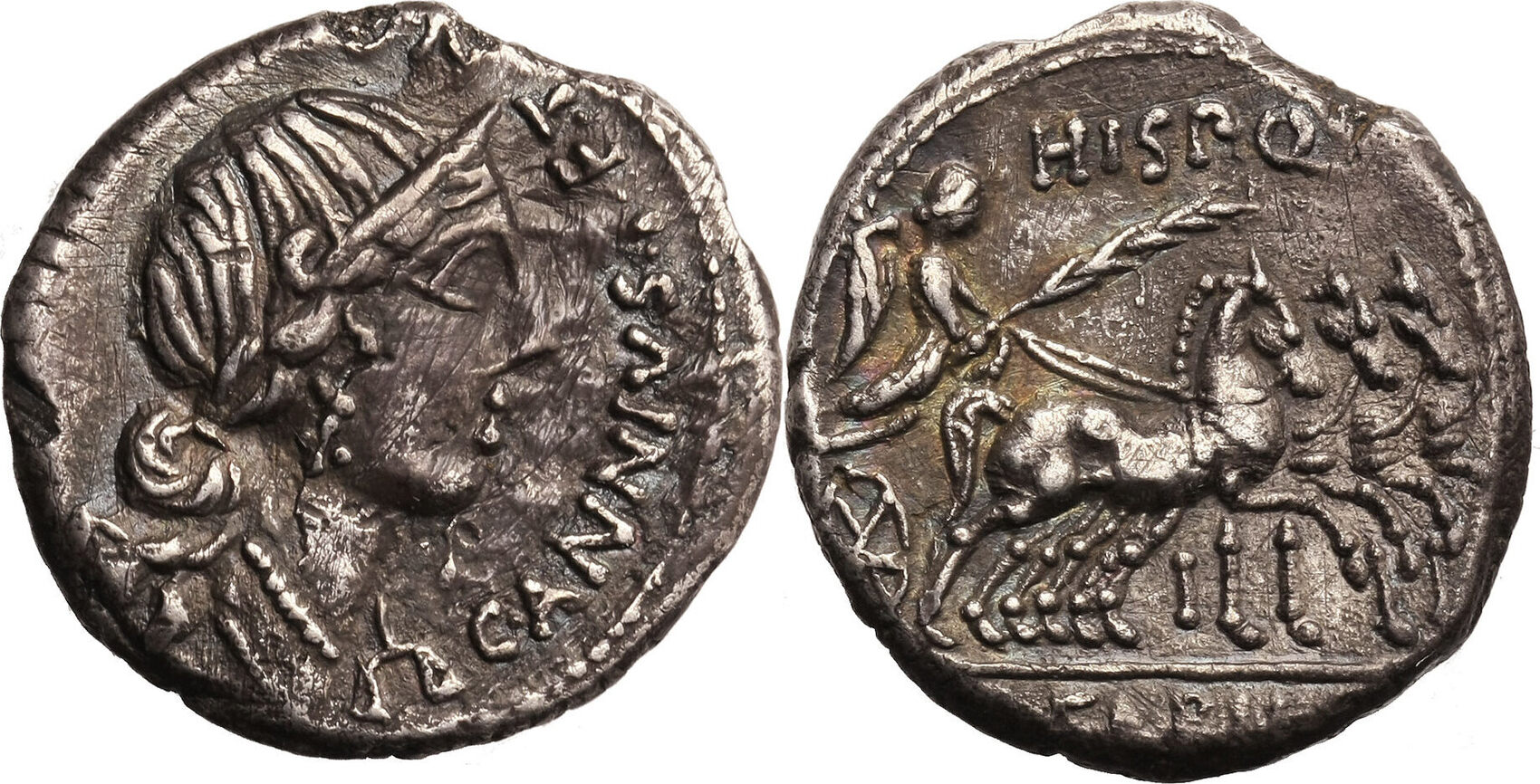 The Roman Republic AR Denarius 82-81 BC C. Annius and L. Fabius ...