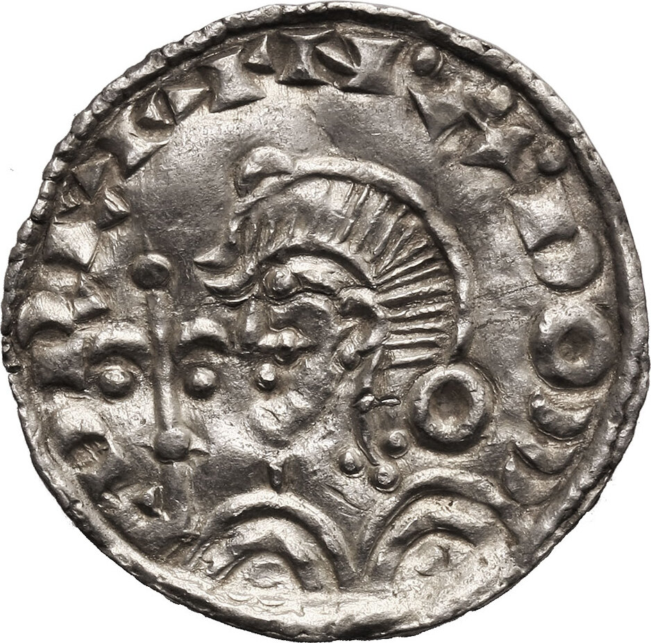 England / Anglo-Saxons Penny, Long Cross and fleur de lis type 1036 ...