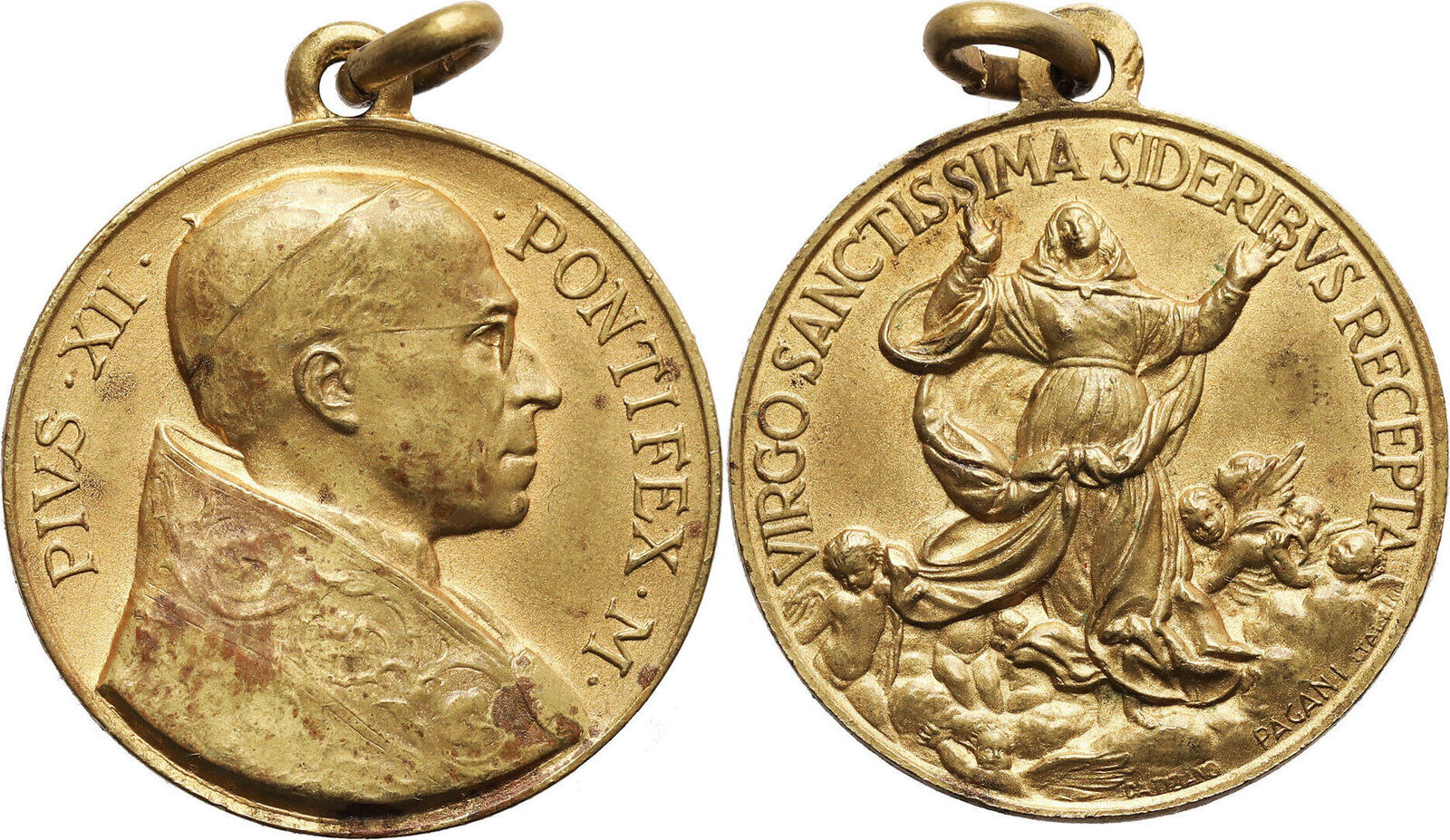 Vatican / Papal State, Pius XII Medallion 1950 the Assumption of the ...