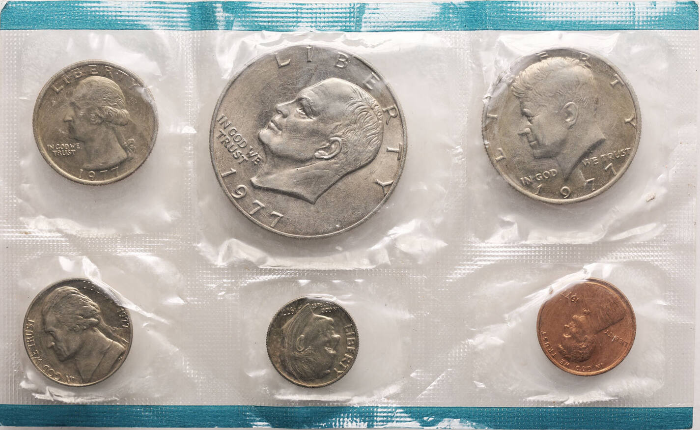USA Mint Coin Set 1977 6 pcs UNC | MA-Shops