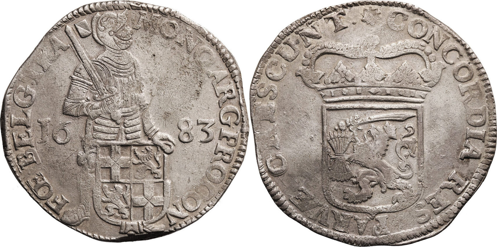 Netherlands, Utrecht Zilveren Dukaat / Silver Ducat 1683 VF+ | MA-Shops