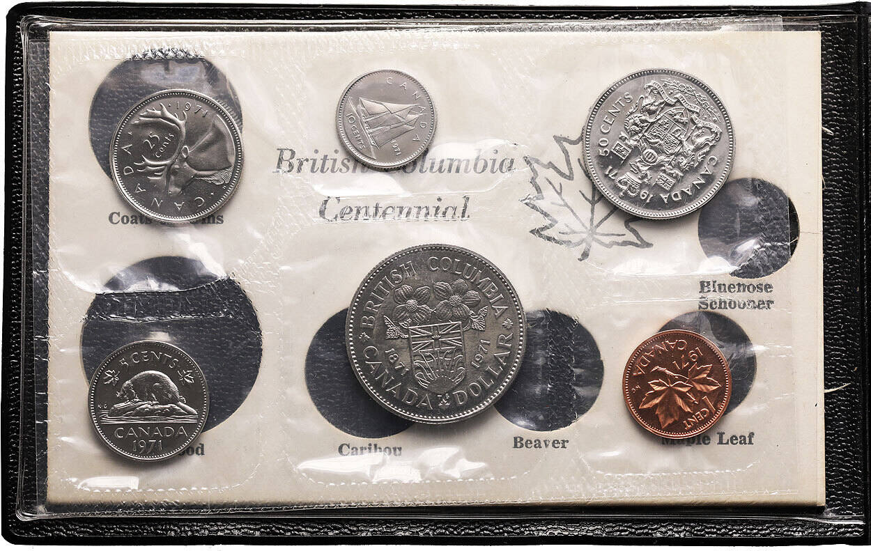 Canada Mint Annual Coin Set 1971 British Columbia Centennial BU | MA-Shops