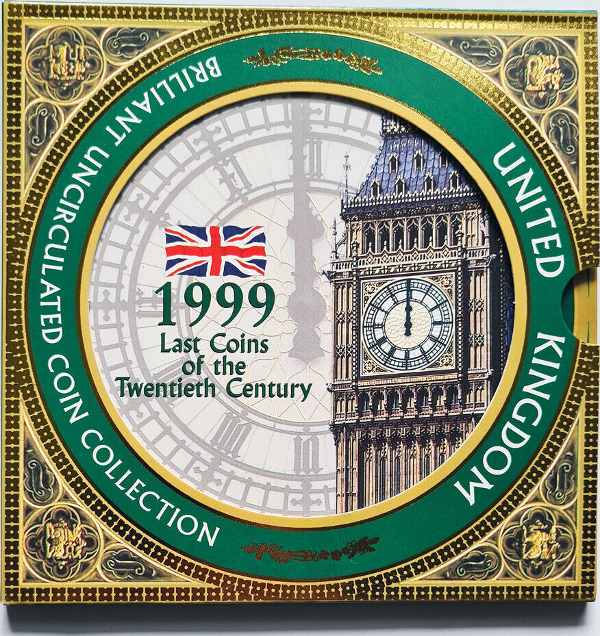 United Kingdom Official annual mint set 1999 The last coins of the 20th ...