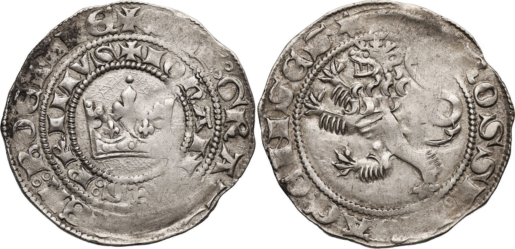 Bohemia Prague Groschen ND (1310-1346 AD) Johann von Luxemburg 1310 ...