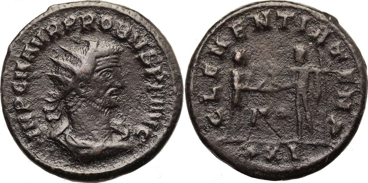 Roman Empire, Probus BI Antoninian 276 AD Cyzicus / CLEMENTIA TEMP Fine ...