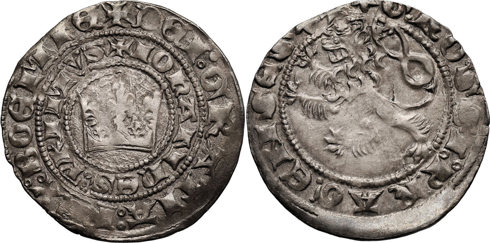 Bohemia Prague Groschen ND (1310-1346 AD) Johann von Luxemburg 1310 ...