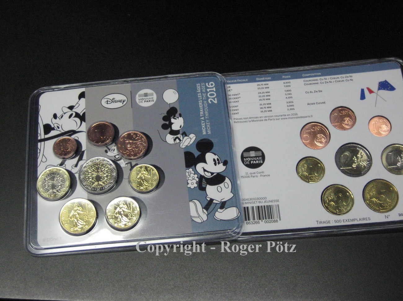 FRANKREICH 3,88 Euro 2016 Miniset Mickey Mouse BU (MS65-70) | MA-Shops