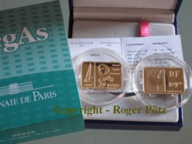 Frankreich 20 Euro 2007 Edgar Degas MDP Version - nur 500 Ex. Auflage ...