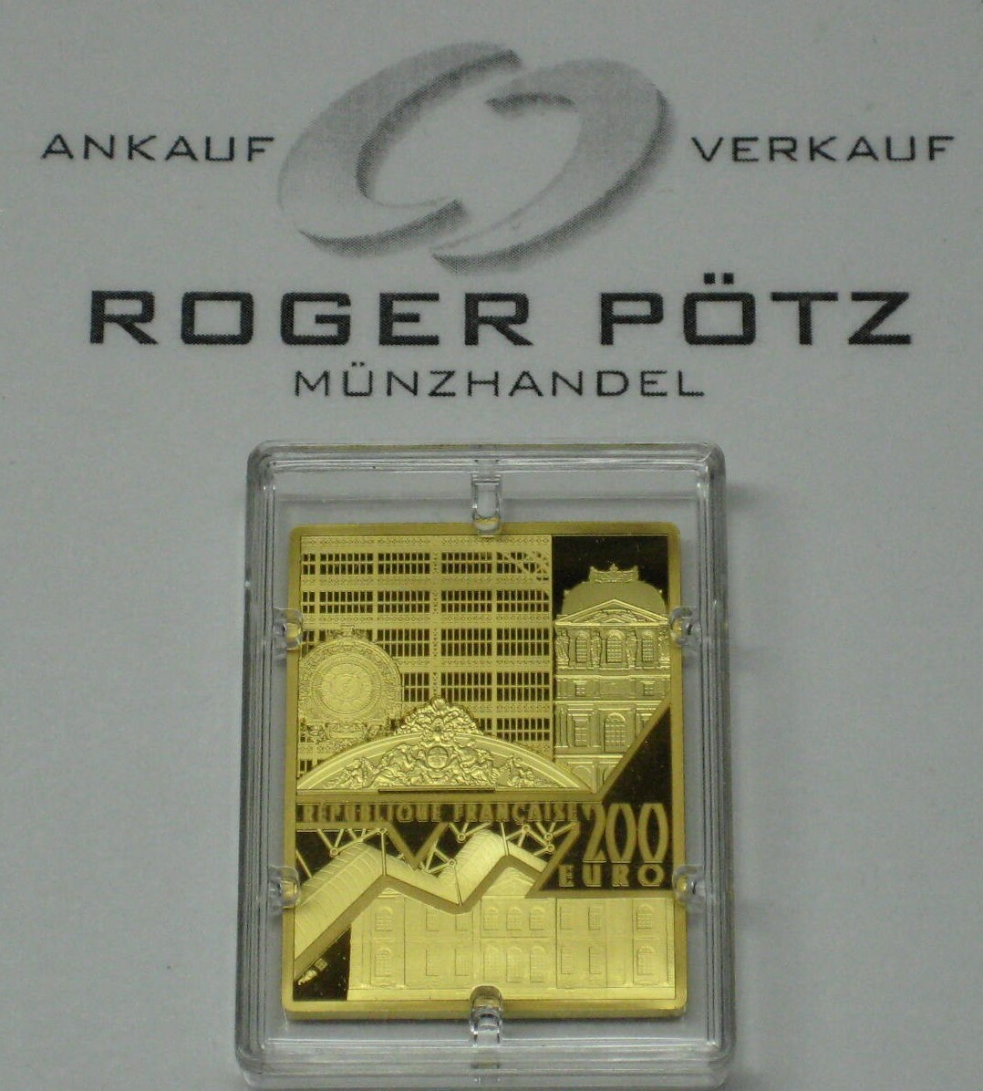 FRANKREICH 200 Euro Gold 2022 Claude Monet PP Wasserlilienteich Water ...