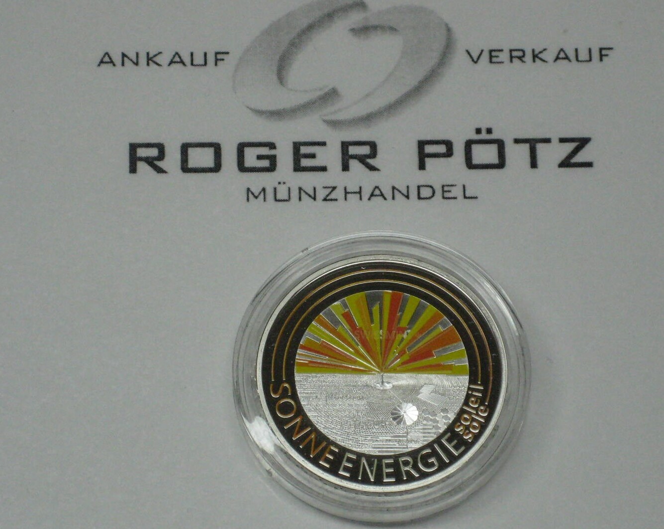 SCHWEIZ 20 Franken 2022 Silber PP Sonnensystem coloriert proof | MA-Shops