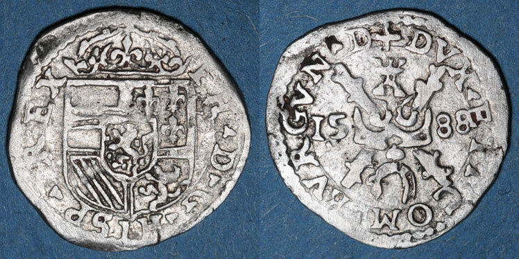 OTHER FEUDAL COINS Gros 1588 Franche Comté. Comté de Bourgogne ...