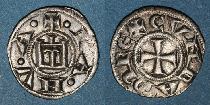 EUROPE Italie. Gênes. République (1139-1339). Denier VF+ | MA-Shops