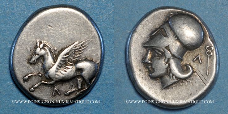 GREEK COINS Statère vers 400-330 BC Acarnanie. Leucas. vers 400-330 AC ...