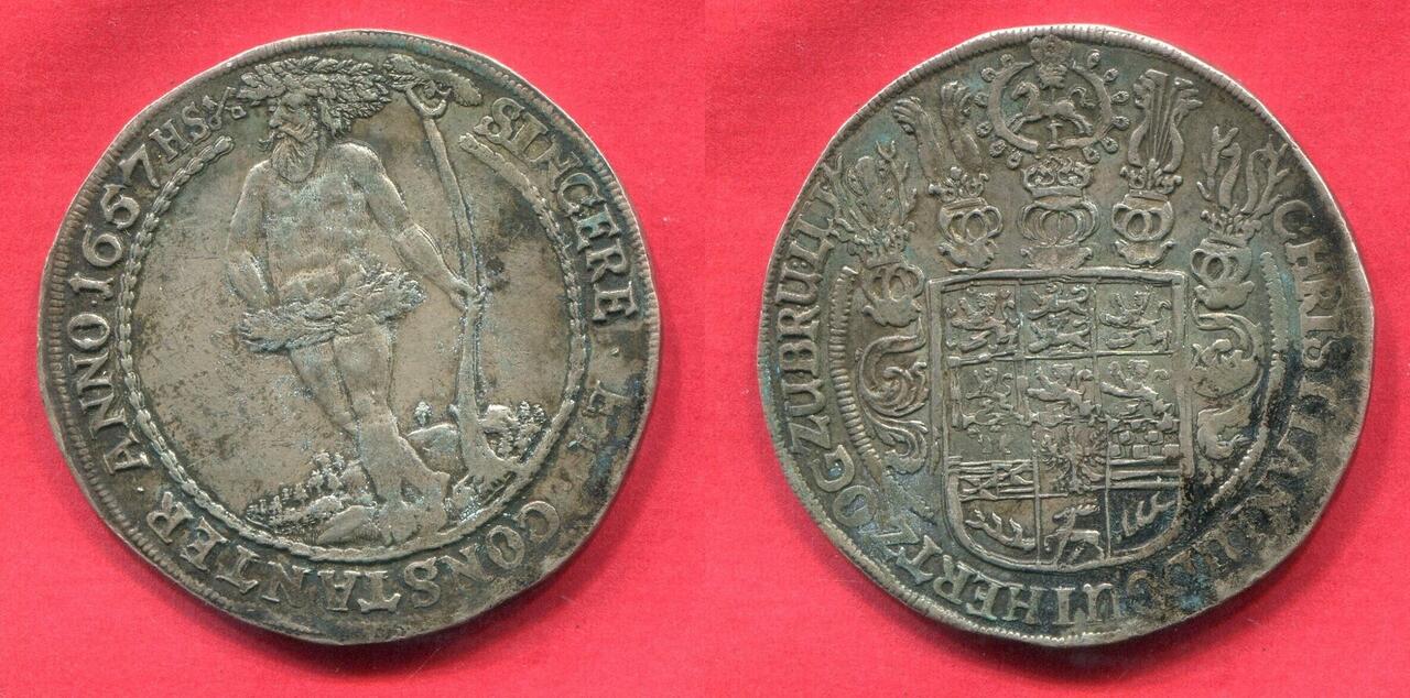 Braunschweig Lüneburg Celle Taler Reichtstaler Thaler 1657 HS ...