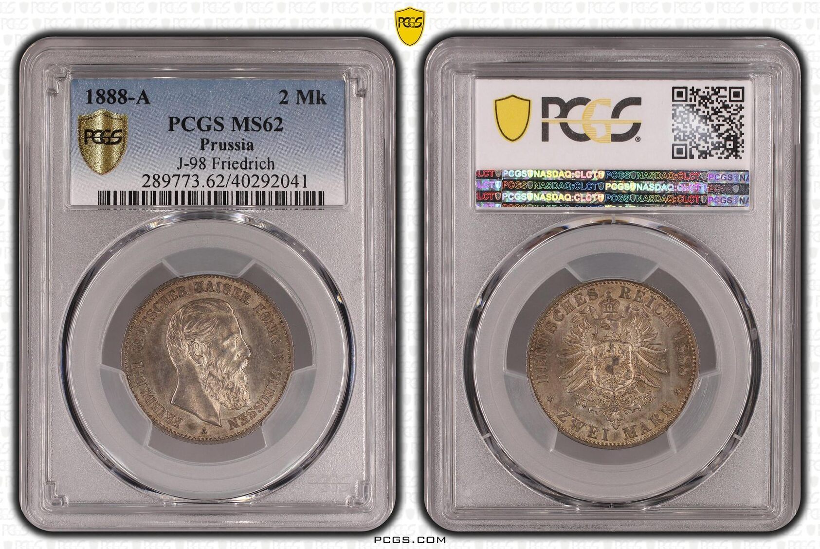 Germany Deutschland Preußen Prussia 2 Mark 1888 - A Friedrich III ...