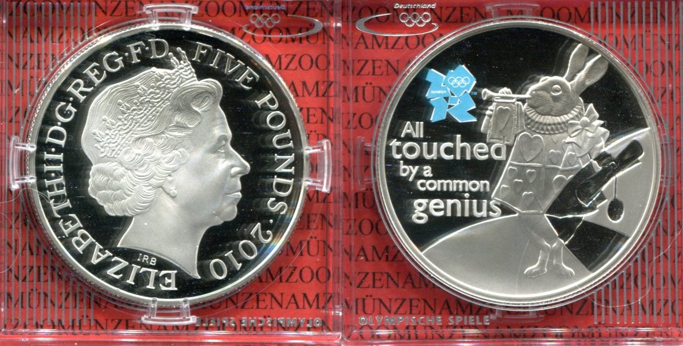 Großbritannien, England, UK 5 Pounds, 5 Pfund 2010 Großbritannien 5 ...