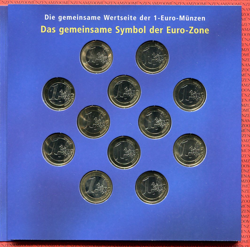 Europa 12 x 1 Euro 2002 BU coinset | MA-Shops