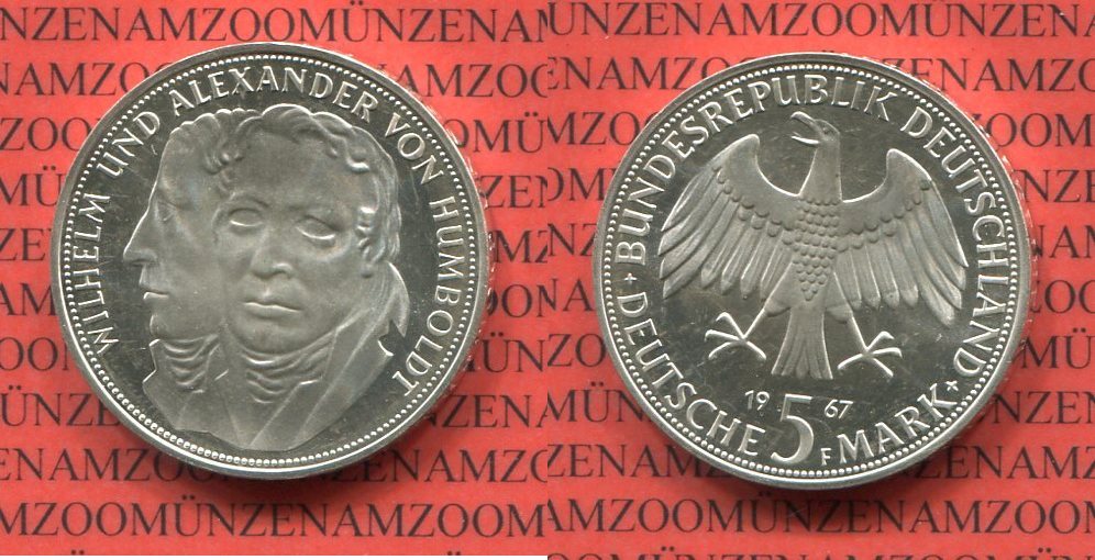 Bundesrepublik Deutschland, Germany FRG 5 DM Gedenkmünze Silber Bundesrepublik Deutschland 5 DM ...