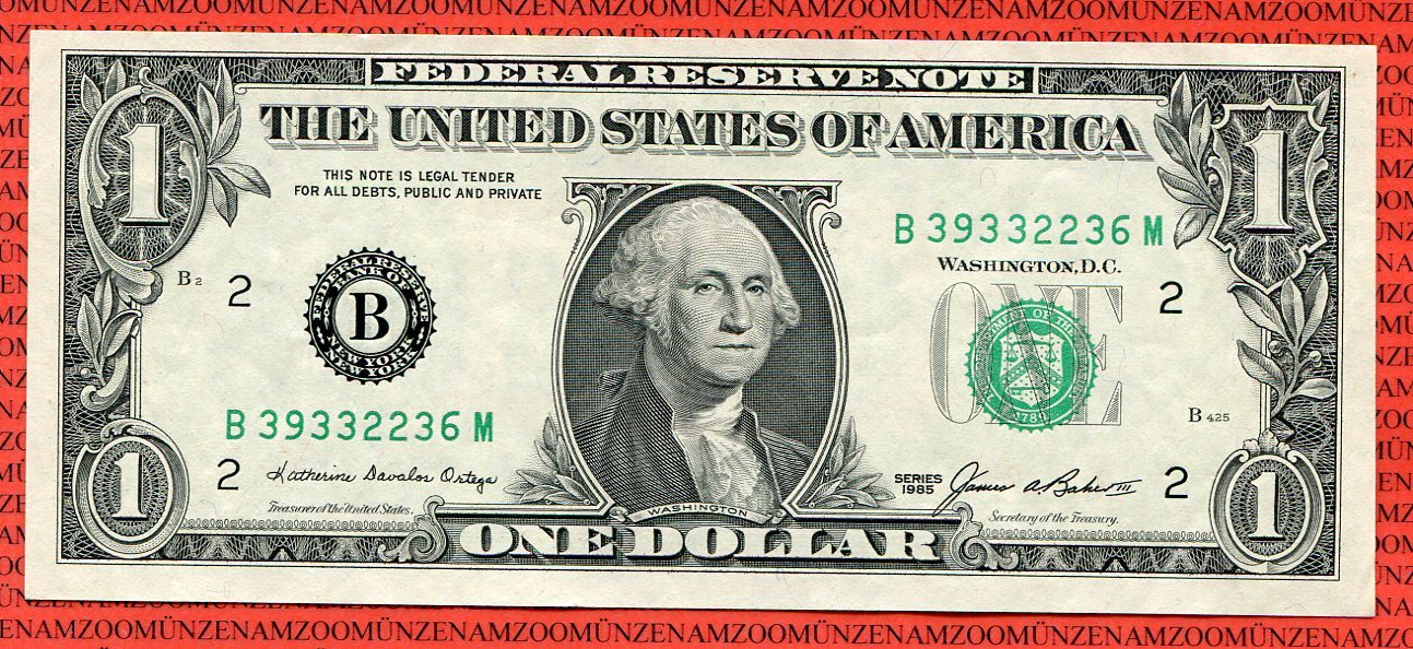 USA, United States of Amerika, Vereinigte Staaten 1 Dollar Banknote USA ...