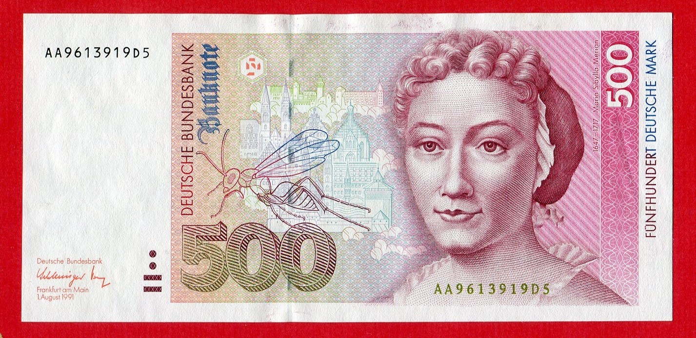 Bundesrepublik Deutschland, FRG, Germany 500 DM Deutsche Mark BRD 1991 ...