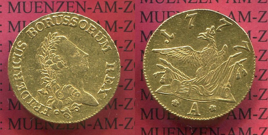 Brandenburg Preußen Prussia Friedrichs D´or Preußen Friedrich D`or 1777 ...