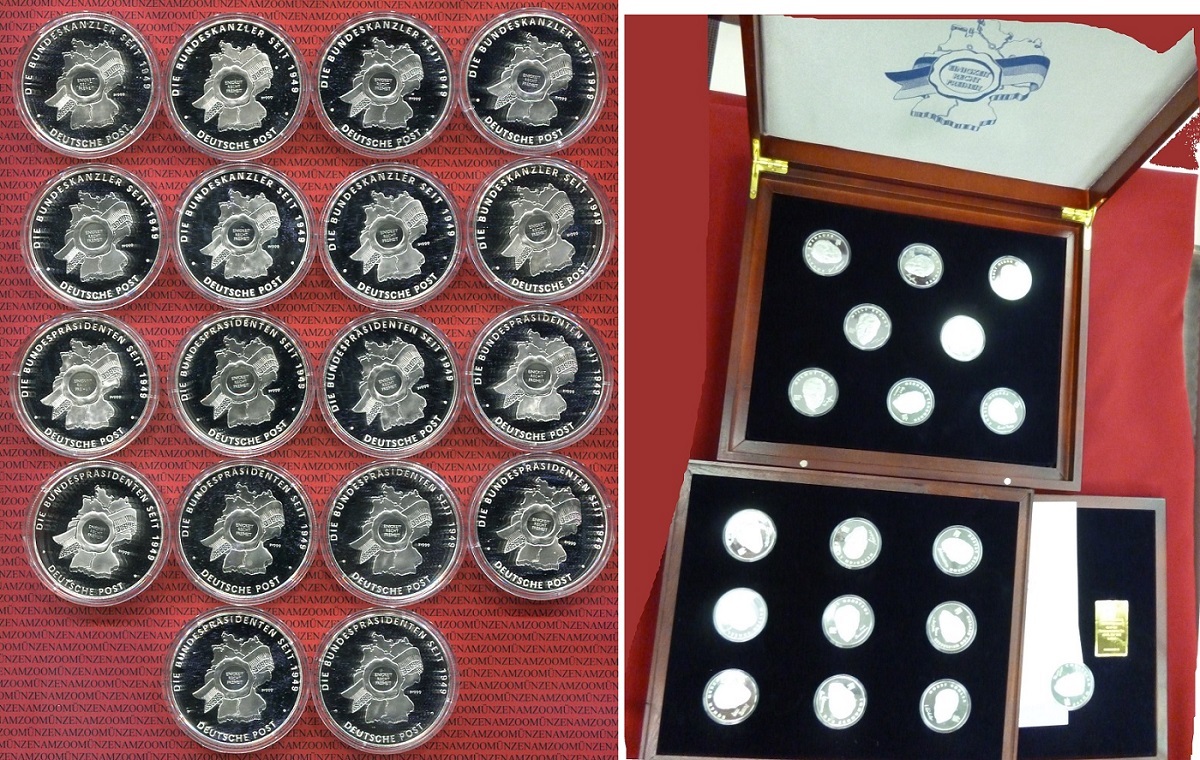 Deutschland Medaillenset 18 Stück 999er Silber 2010 Die ...