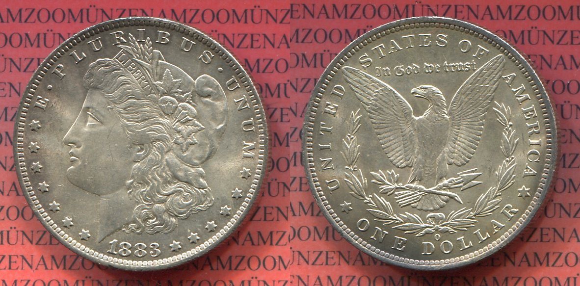 USA 1 Dollar Morgan Typ Silber 1883 O MS... | MA-Shops