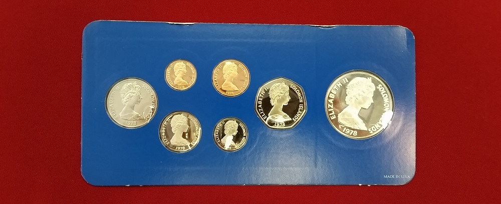Salomonen, Solomon Islands KMS 1978 Proof Set minted at the Franklin ...