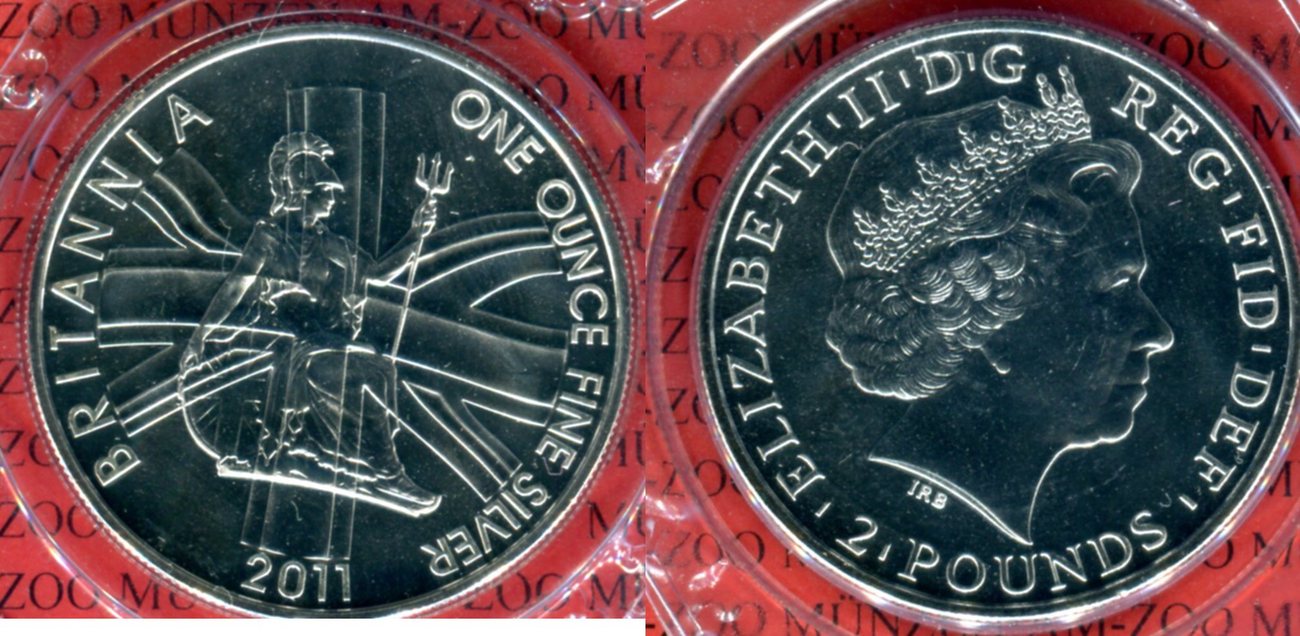 Großbritannien 2 Pounds 2011 Britannia unc | MA-Shops