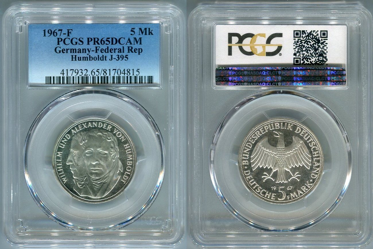 Bundesrepublik Deutschland, Germany FRG 5 DM Gedenkmünze Silber Bundesrepublik Deutschland 5 DM ...