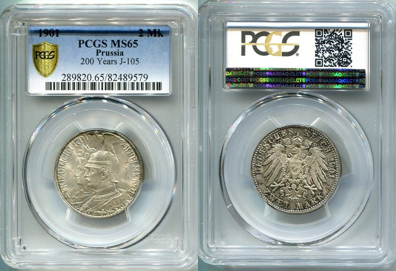Preußen, Purssia German Empire 2 Mark Silbermünze Commemorative Preußen ...