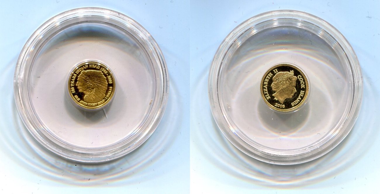 Cook-Inseln 1 Dollar 2008 Indian Head proof | MA-Shops
