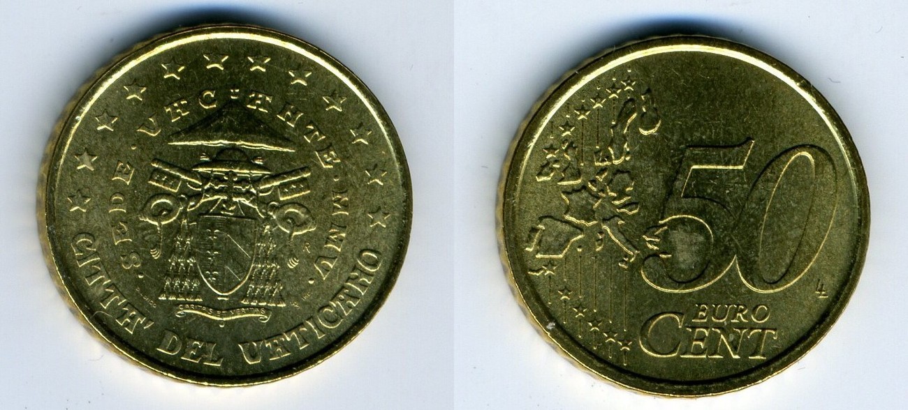 Vatikan 50 Cent Sede Vacante 2005/MMV unc | MA-Shops