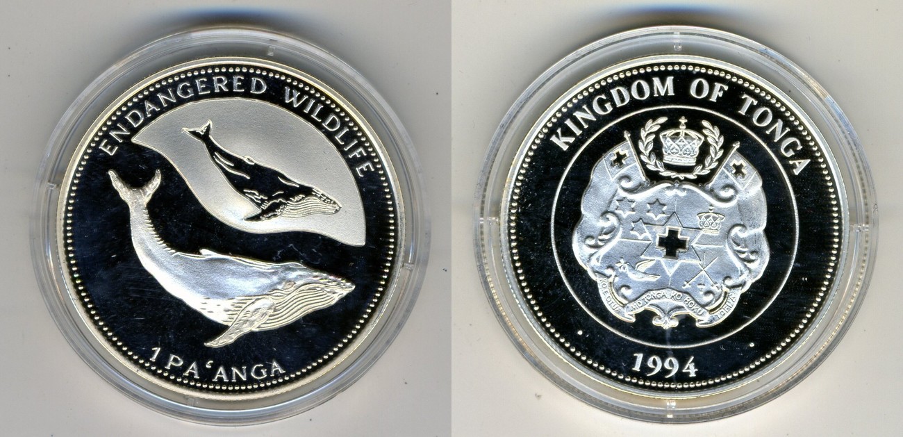 Tonga 1 Pa'Anga 1994 Buckelwal PP | MA-Shops