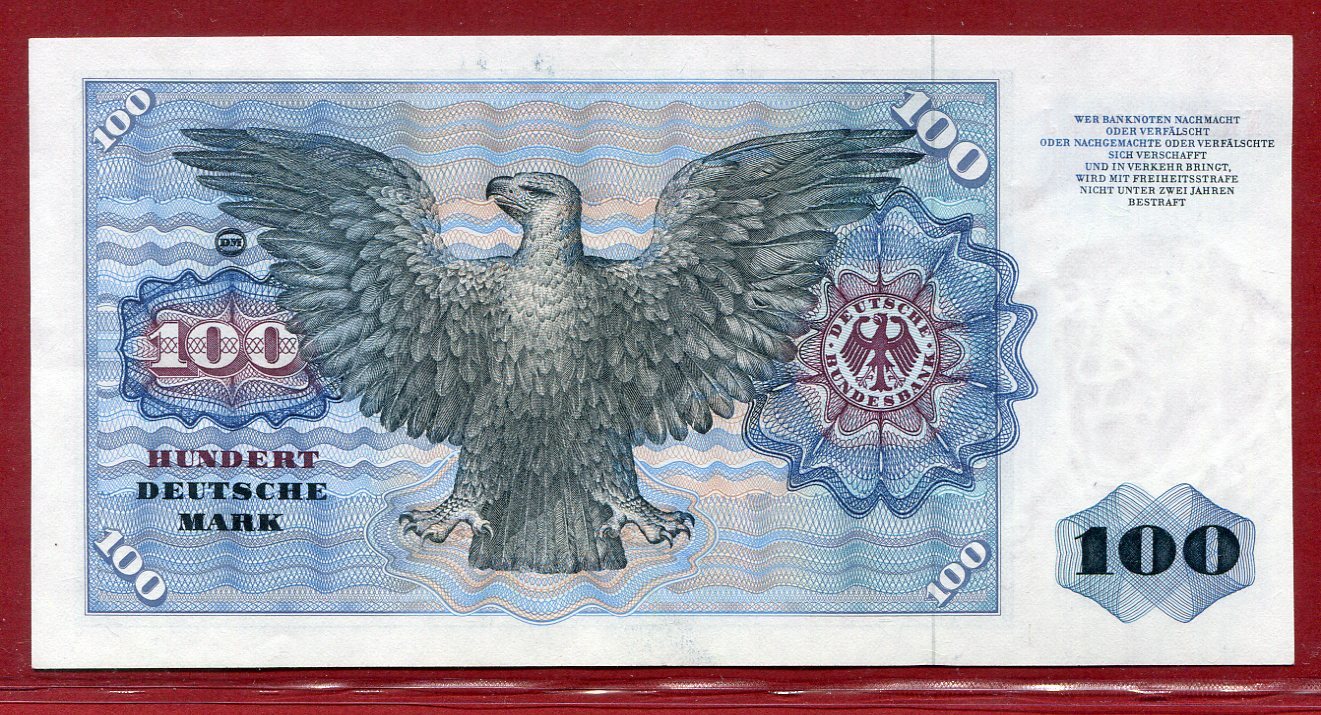 BRD,Deutsche Bundesbank 100 DM Deutsche Mark BRD Deutsche Bundesbank ...