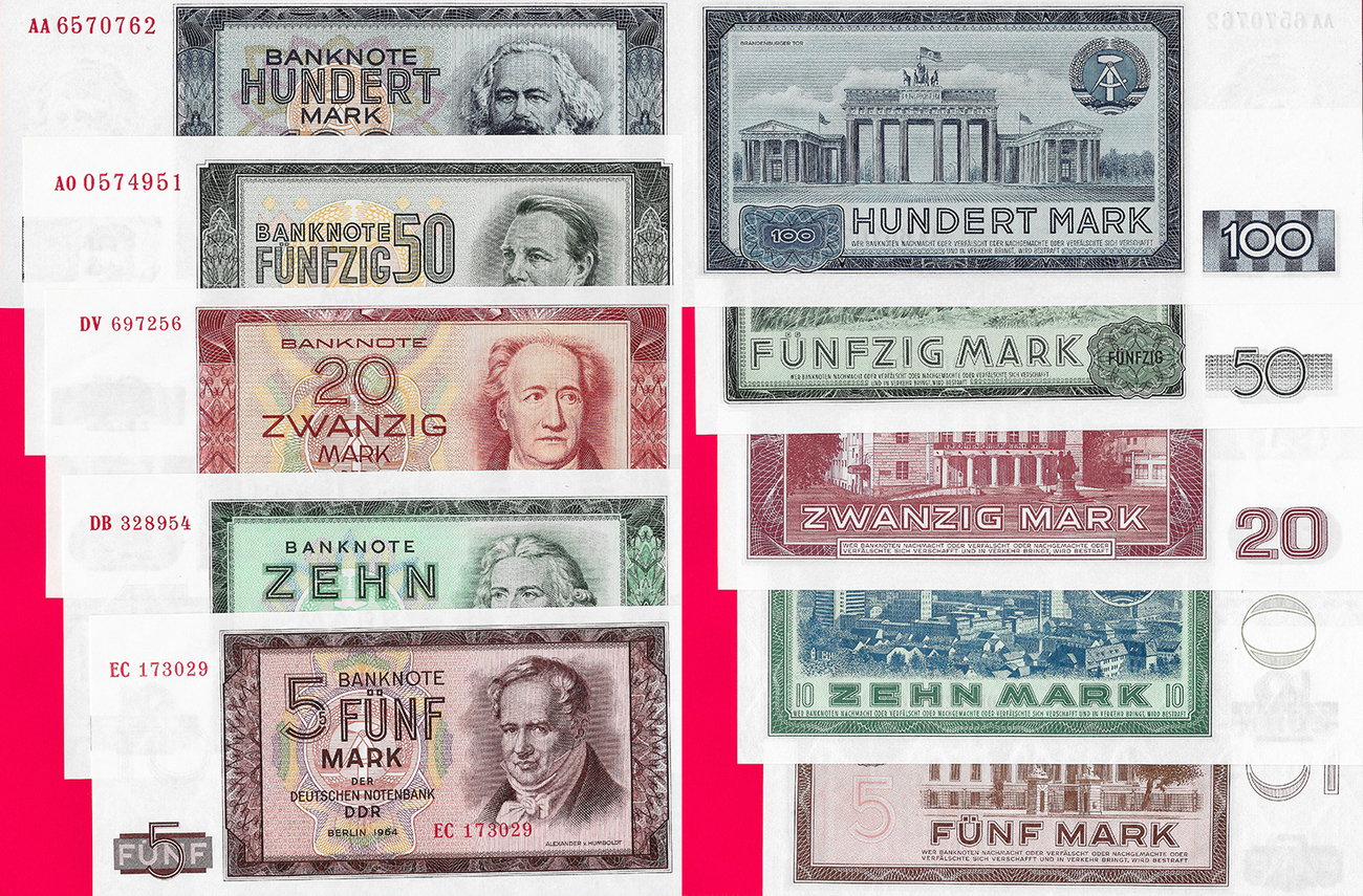 Deutsche Demokratische Republik Eastern Germany 185 Mark 1964 DDR Satz ...