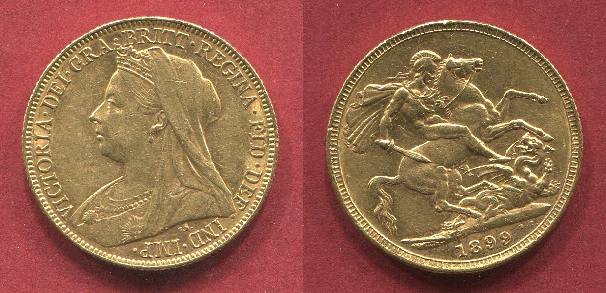 Großbritannien, England, UK, Great Britain Sovereign Gold 1899 ...