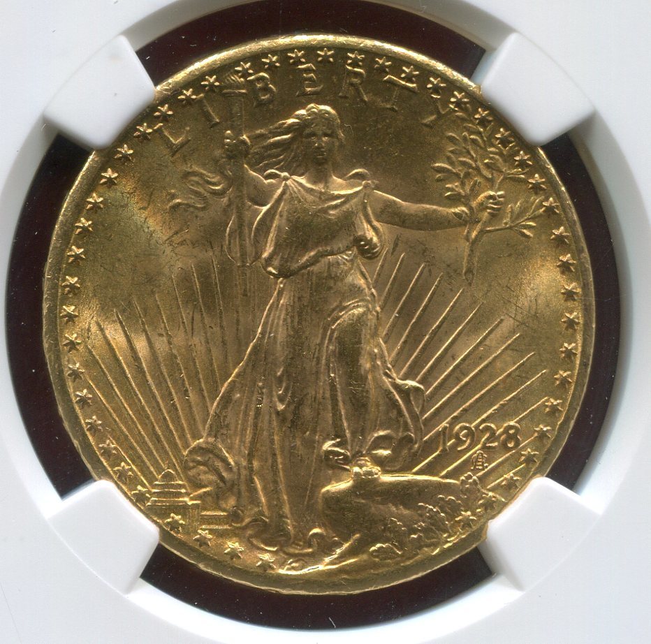 USA 20 Dollars Dollar Gold 1928 St. Gaudens Typ Double Eagle USA unc ...