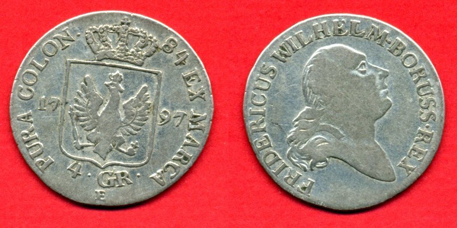 Preussen 4 Groschen 1797 E Königsberg s-ss | MA-Shops