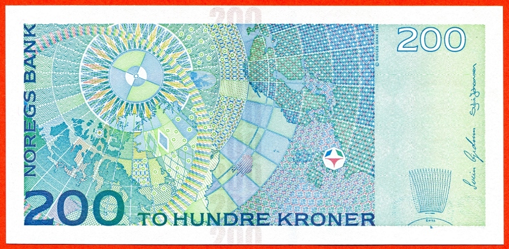 Norwegen - Norway 200 Kroner 1994 Norges Bank To Hundre Kroner ...