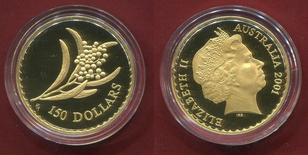 Australien, Australia 150 Dollars 2001 Floral Emblem of Australia ...