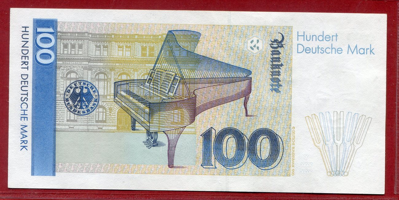 BRD,Deutsche Bundesbank 100 DM Deutsche Mark 1991 Clara Schumann I ...