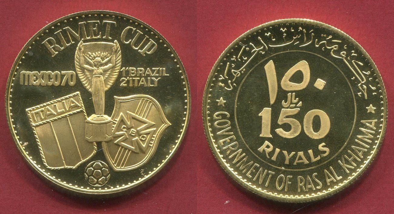 Ras Al Khaima 150 Riyals 1970 Centennial Italian Unification 100 Jahre ...