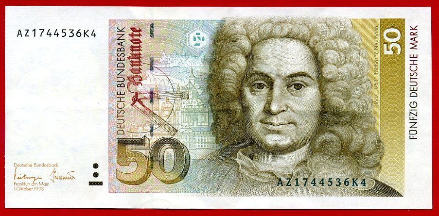 Bundesrepublik Deutschland 50 Deutsche Mark AZ17...K4 1993 Balthasar ...