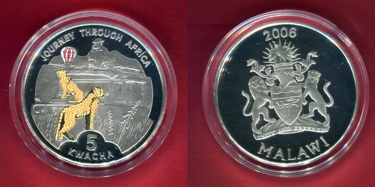 Malawi 5 Kwacha Silber Farbm nze 2006 Journey Through Africa Proof With malawi-5-kwacha-silber-farbm-nze-2006-journey-through-africa-proof-with