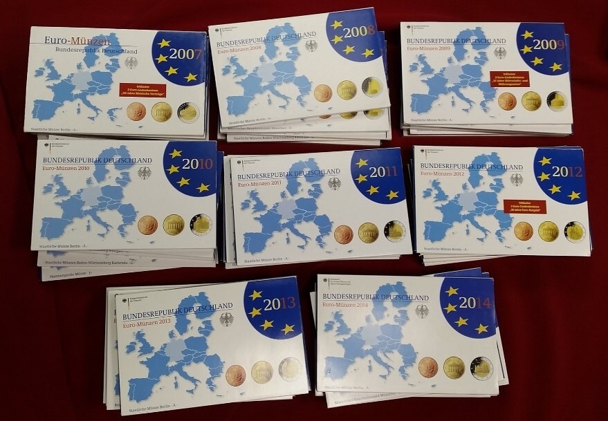Deutschland BRD Germany FRG Euro KMS 2007 - 2014 A-J Higher shipping ...