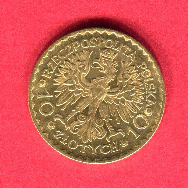Polen, Poland 10 und 20 Zloty Goldmünze 1925 2 Münzen Coins König Boleslaw I. Selten USA Unc ...